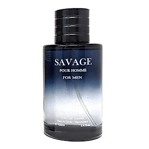 INSPIRE SCENTS Savage for Men - 3.4 Oz Men's Extrait De Parfum Spray + Savage Cologne for Men Warm Masculine Scent for Daily Use Men's Casual Cologne 3.4oz Fluid Ounce/100ml each (Pack of 2)