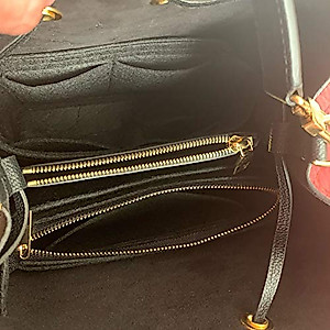 ZARSIO Felt Purse Organizer Insert Bag Organizer, a Set of 2 (Black)