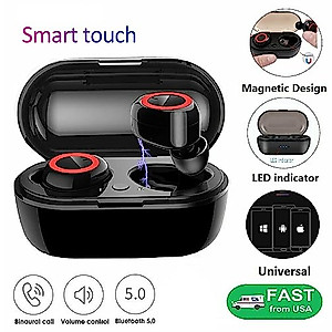 Y30 TWS Wireless Headphones Bluetooth 5.0 Earphone Noise Cancelling Headset Stereo Sound Music in-Ear Earbuds for All Smartphone