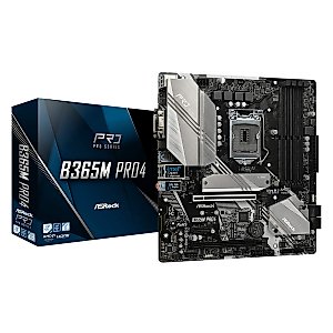ASRock B365M PRO4 LGA1151/ Intel B365/ DDR4/ Quad CrossFireX/ SATA3&USB3.1/ M.2/ A&GbE/ MicroATX Motherboard