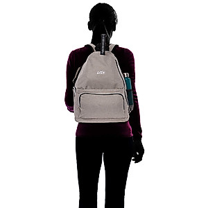 LISH Game Point Tennis Backpack w/Shoe Compartment - Racket Holder Equipment Bag for Tennis, Racquetball, Squash (Grey)