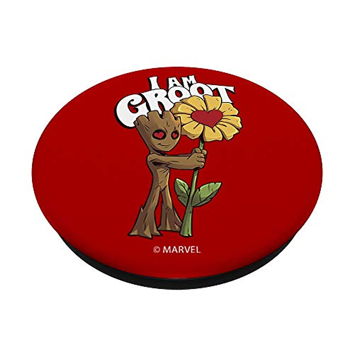 Marvel I AM GROOT Daisy Flower Valentine's PopSockets PopGrip: Swappable Grip for Phones & Tablets