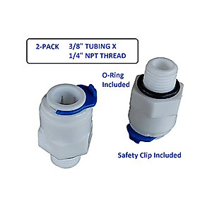 Inline Granulated Activated Carbon Filter 10" with 3/8" Adapters