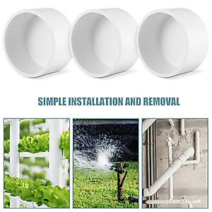 BUGUUYO 8pcs Water Pipe Fittings Female Pipe Plug Caps Sprinkler Caps Pipe Closure Cap Convenient Pvc Pipe End Cap Plug Pvc Pipe Plug Pvc Pipe End Caps