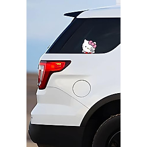 okimari-Hello Kitty Car Sticker Hitting Glass Decal Vinyl