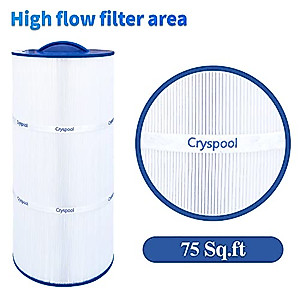CRYSPOOL Spa Filter Compatible with Caldera 75, C-7375, 1019301, 73531, PCD75N, FC-3964, 75 sq.ft, 1 Pack