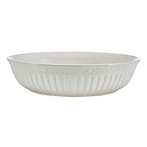 Mikasa Italian Countryside Set of 4 Pasta Bowls, 9.25 Inch, Cream