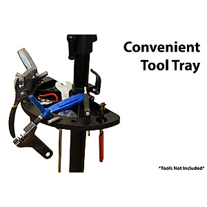 BV Mechanic Bike Repair Stand Bicycle Workstand with Adjustable Height for Standard Bikes, Mountain Bikes and Road Bikes (Tool Plate Included)