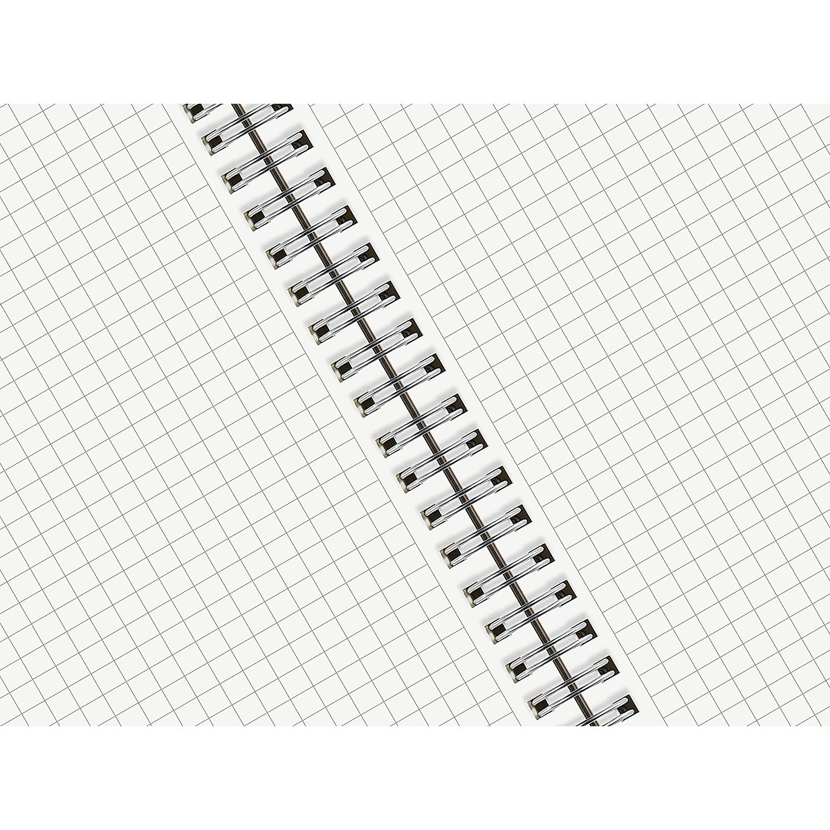 HULYTRAAT Large Graph Ruled Wirebound Spiral Notebook, 8.5 x 11 Inches, 5mm Grid (2 sq/cm) Paper Pad, Premium 100gsm Ivory White Acid-Free Paper, 128 Squared/Grid Pages per Book (Pack of 2)