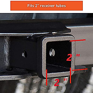 Bonrcea Heavy American Flag Metal Trailer Hitch Cover for 2 inch Receivers（with 5/8-Inch Pin Diameter Trailer Hitch Lock ）