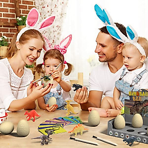EARTH'SCODE Dinosaur Eggs, 12 Pcs Dino Eggs Excavation Dig Kit, Dinosaur Toys for Dinosaur Party Gifts for Kids 6-12 Years Old