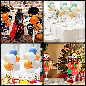 8 Set Balloon Stands for Table Balloon Sticks Balloon Stand Kit Balloon Table Stand Balloon Centerpieces for Tables Balloon Stand Balloon Holder Sticks with Base Wedding Party Baby Shower Decorations