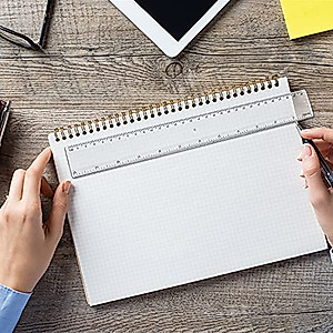 Plastic Transparent Straight Ruler Measuring Tool 6 Inch 8 Inch 12 Inch Ruler Set Rulers Bulk 3 Pack