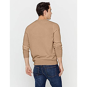 State Cashmere Essential V-Neck Sweater - Long Sleeve Pullover for Men Made with 100% Pure Cashmere Sourced from Inner Mongolia Goats - Soft, Lightweight & Versatile - (Camel, Large)