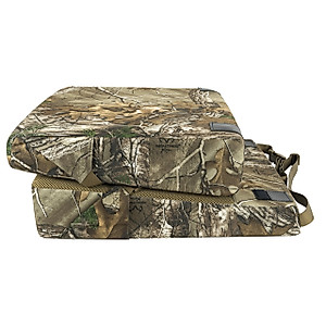 THERM-A-SEAT Supreme D-Wedge Self-Supporting Hunting Chair/Seat Cushion, Realtree Xtra, Full