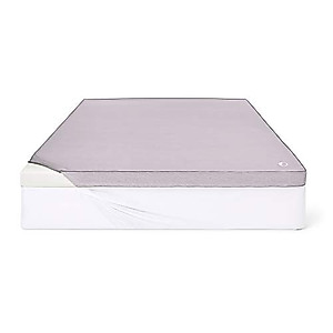Comfort Revolution Aromatherapy 3” Lavender Essential Oil-Infused Memory Foam Mattress Topper-King, Purple
