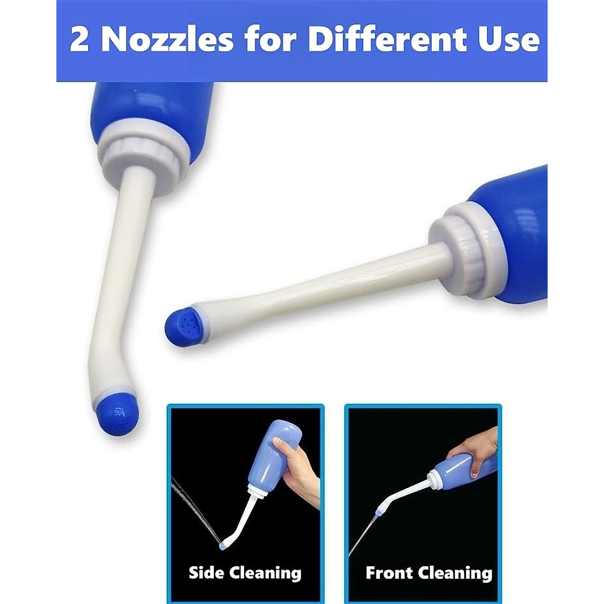 17oz Peri Bottle Handheld Bidet Sprayer for Toilet Portable Travel Bidet Bottle for Postpartum Perineal Care Hemorrhoid Treatment Female Vaginal Sprayer Anal Cleanser Bidet Sprayer Kit with Carry Bag