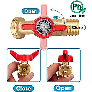 ColumPRO 275 330 Gallon IBC Tote Tank Adapter 2.44" Fine Thread+ Lead-Free Water Shut-Off Valve Faucet (Adapter2.44" Fine Thread Tote Valve )