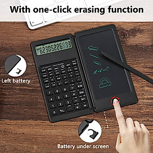 DISOUR Scientific calculators,10 Digit LCD Display Desktop Calculators, Comes with a 6 inch Writing Tablet for High School, College and Office Business…