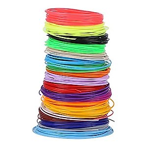 3D Printer Filaments,20 Colors 1.75MM PCL Pen Filament Refills for Printer Printing Pen Low Temperature