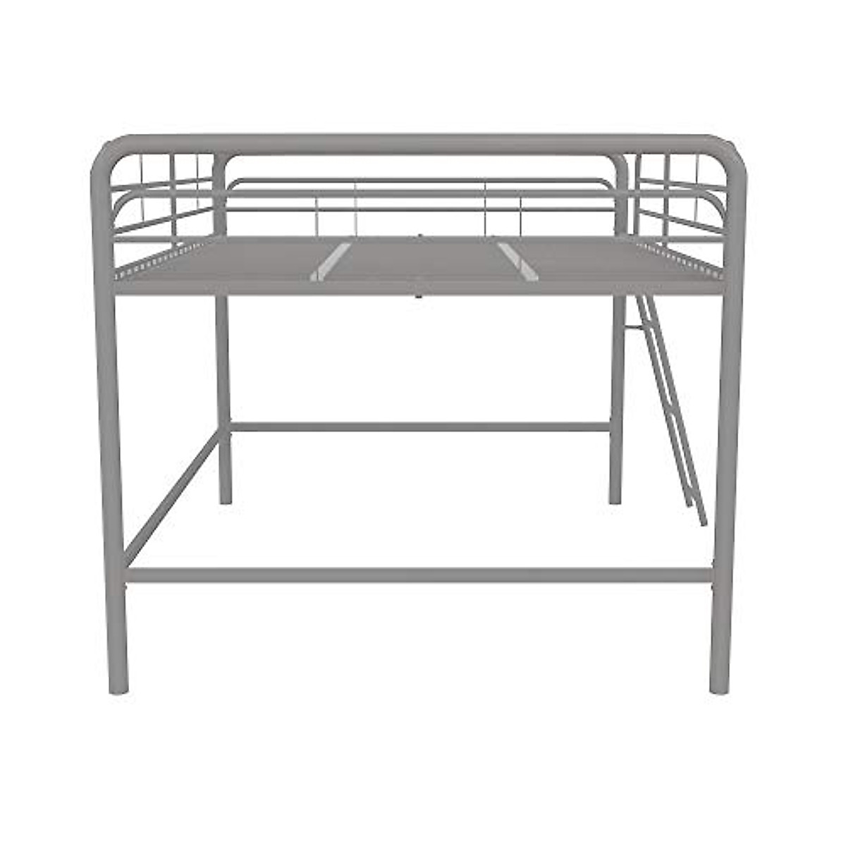DHP Jett Junior Full Metal Loft Bed, Silver