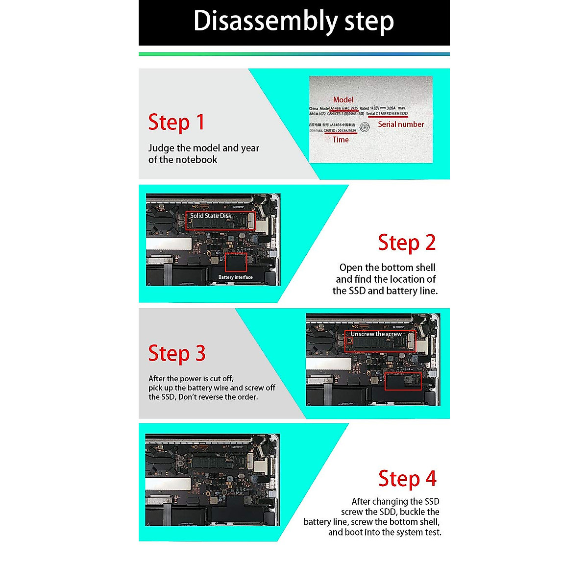 Wicgtyp 1TB M.2 SSD PCIe NVME for Mac SSD M2 NVMe SSD Hard Drive Gen3x4 SSD 1TB for MacBook Air/MacBook Pro