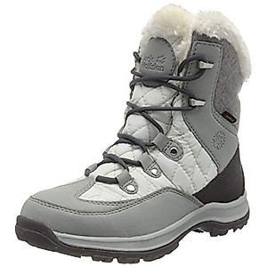 Jack Wolfskin Women's Aspen Texapore Mid W Hiking Boot, White/Silver, 7.5