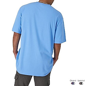 Champion Mens Classic T-shirt, Everyday Tee For Men, Comfortable Soft (Reg. Or Big & Tall), Swiss Blue, XX-Large US