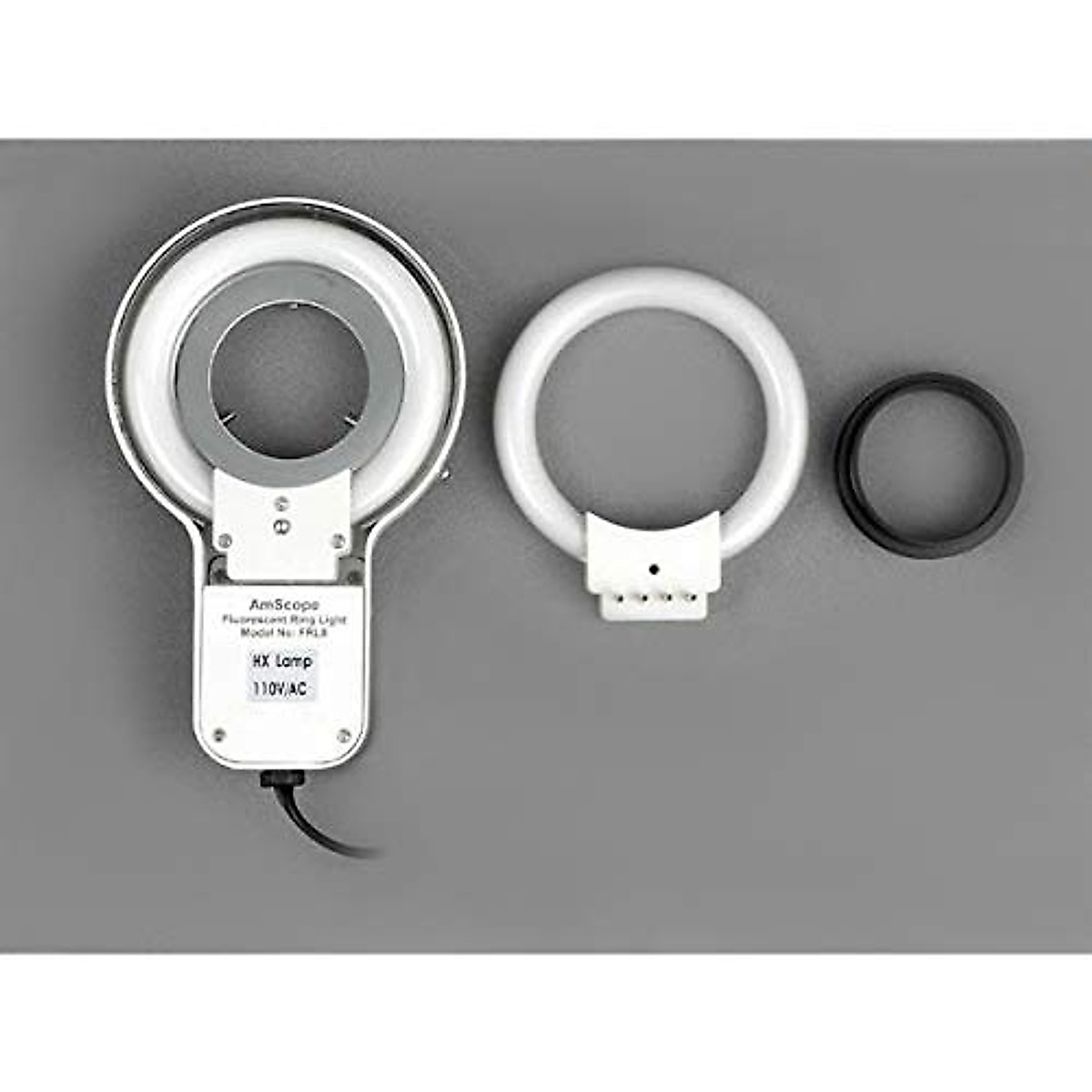 AmScope FRL8-A 8W Stereo Microscope Fluorescent Ring Light + Adapter
