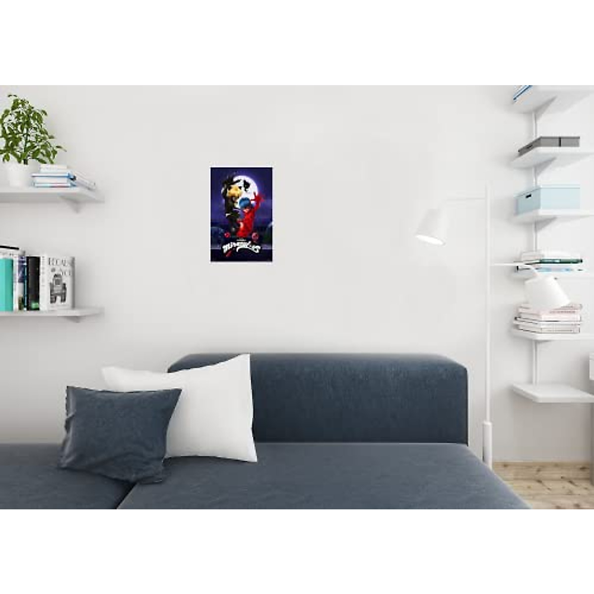 Miraculous Ladybug and Cat Noir Team Up Cartoon TV Series Movie Miraculous Ladybug Merchandise Miraculouses Miraculous Ladybug Poster Girls Bedroom Cool Wall Decor Art Print Poster 12x18