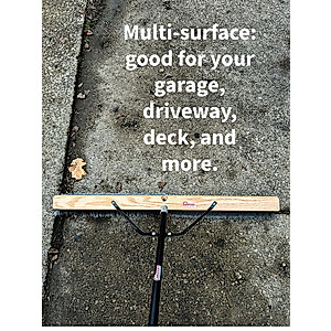 American Select Tubing Pbma36004 Heavy Duty 36" Multi-Surface Push Broom with Silver/Black Handle