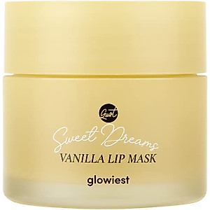 [glowiest] Sweet Dreams Lip Mask: Nourishing, Plumping and Hydrating lip balm | Vegan Lip Sleeping Mask | Hyaluronic Acids + Vitamin C + Shea Butter + Antioxidants | Vanilla - 0.7 oz.