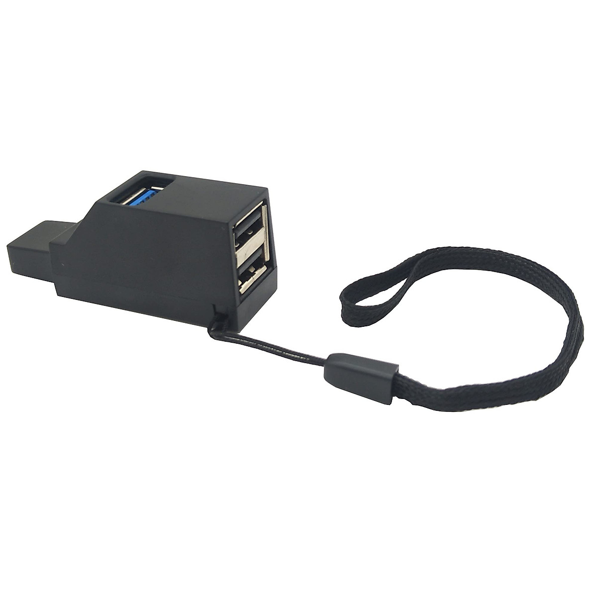 3-Port USB 3.0 Hub, Traovien USB 3.0/2.0 Data Hub Splitter Portable for PC, Laptop(Black,1pcs)