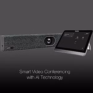 Yealink A20-020-ZOOM Certified MeetingBar Conference System with CTP18 Touch Console, Connects to Deskphone, PC/Mac, Softphones - Works with Teams, Zoom, Skype, Microfiber Included - by GTW