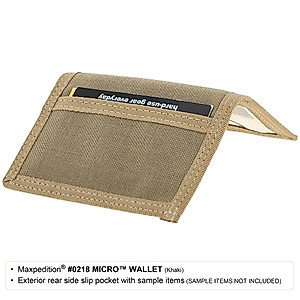 Maxpedition Gear Micro Polyurethane Wallet, Light-weight, Foliage Green small