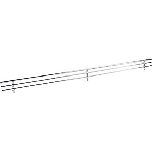 Hardware Resources SF17-PC Wire Shoe Shelf Fence, Polished Chrome
