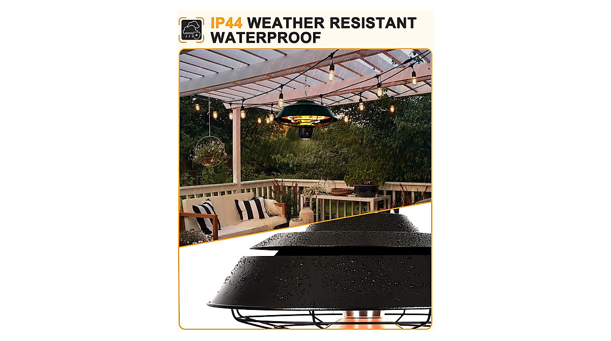 Star Patio Electric Patio Heater with Remote - Outdoor Heating & Lighting