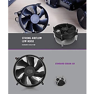 I30 CPU Cooler - 92mm Low Noise Cooling Fan&Pure Aluminum Solid Pressure Heatsink for Intel Socket LGA 1150/1151 / 1155/1156/1200