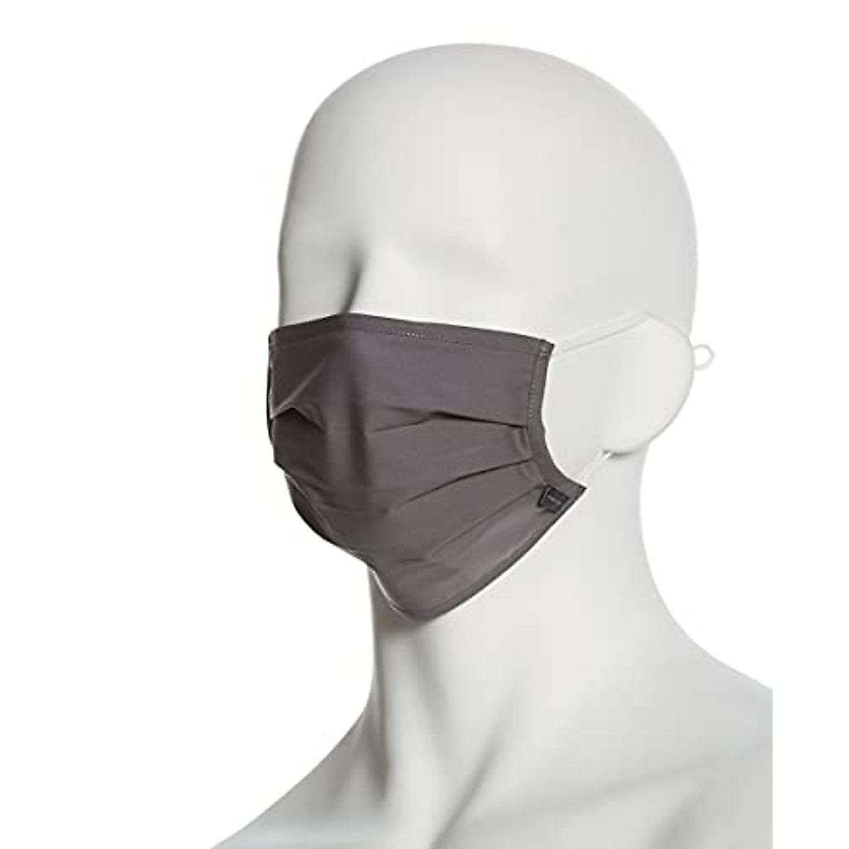 Perry Ellis Reusable Pleated Woven Fabric Face Masks (Pack of 3, Assorted Colors), Black/White/Gray Prints, 3 Count (Pack of 1)
