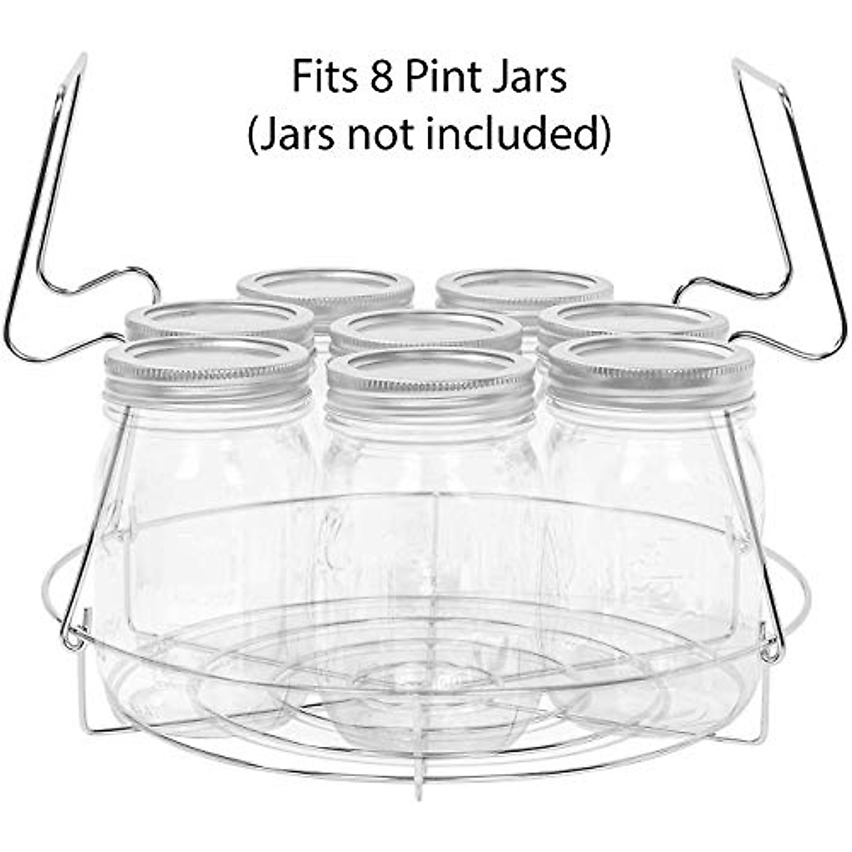 Concord 7 Pieces Premium Stainless Steel Canning Set Starter Kit w/Rack. No Rust, Extra Stability. BULK PACKS (Canning Set)