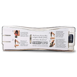 Cork Pops Matte Black Legacy Wine Bottle Opener With 4-Blade Foil Cutter