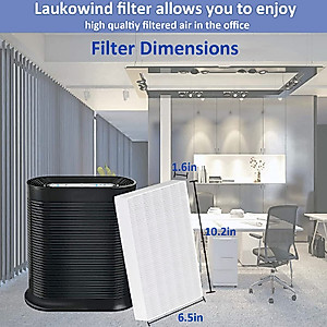 6 Pack Replacement HEPA Filters for Honeywell HPA300 HPA200 HPA100 Air Purifiers - Compatible with HPA300 HPA090 HPA250 Series - Filter R HRF-R3 HRF-R2 HRF-R1 - Honeywell HEPA Air Purifier Filter Kit