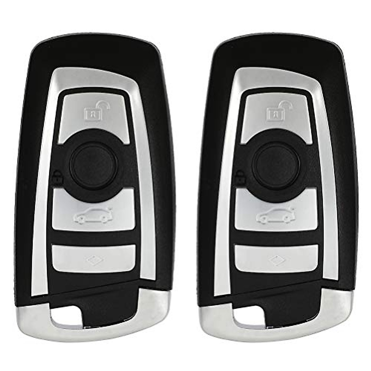 SCITOO Keyless Entry Remote Key Fob SHELL CASE Replacement for 4 Buttons Uncut Car Key for 2015 for BMW M4 2012-2016 for BMW M5 2010-2016 for BMW 528i 2pcs FCC Q0EWNTA0NG Q0EWNTA0NG