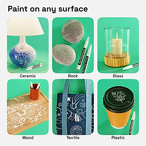 ARTISTRO 2 White Acrylic Paint Markers - 0.7mm Extra Fine-Tip Paint Pens - Perfect for Crafting, Art Projects, & More