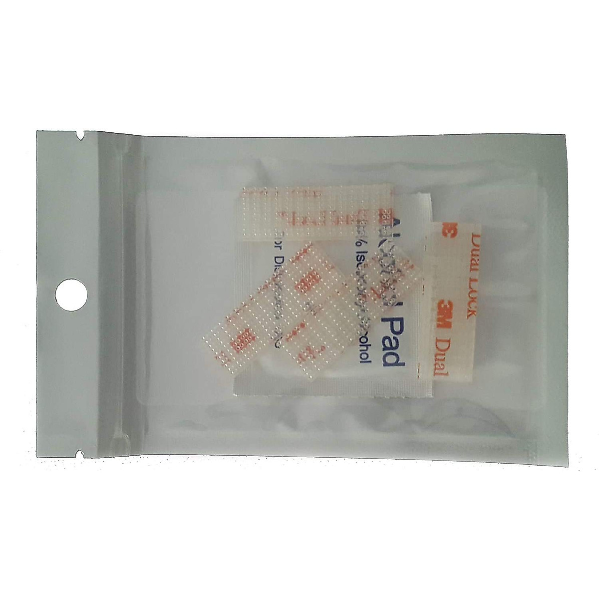 EZ Pass I-Pass SunPass Fastlane Dual Lock Adhesive Mounting Strips 4 Each 1-1/2 in with Prep Pad