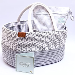 Baby Glory Unisex Diaper Caddy, Diaper Caddy Organizer, Baby Diaper Caddy for Baby Boy with Free Diaper Wet Dry Bag, Greeting Card and Ribbon