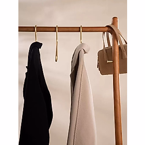Premium Matte Gold Aluminum Coat Hangers 10 Piece Set, 16.5” Extra Smooth & Durable Metal Shirt Dress Hanger,Aluminum Alloy Hanger,Clothing Support,Clothing Hang