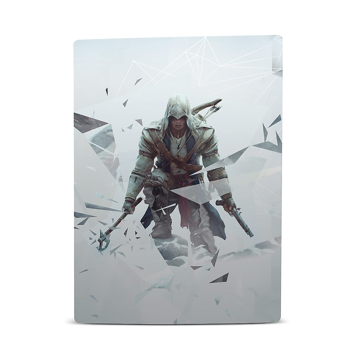 Head Case Designs Officially Licensed Assassin's Creed Connor III Graphics Matte Vinyl Faceplate Sticker Gaming Skin Decal Cover Compatible With Sony PlayStation 5 PS5 Digital Edition Console