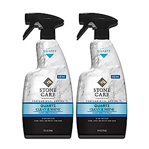 Stone Care International Quartz Cleaner and Polish - 24 Ounce (2 Pack) - Clean & Shine Your Quartz Countertops Islands and Stone Surfaces with UV Protection
