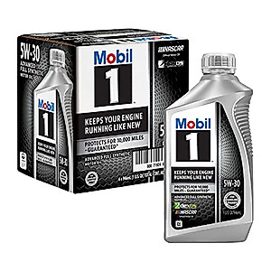 Mobil 1 Advanced Full Synthetic Motor Oil 5W-30, 6-pack of 1 quarts